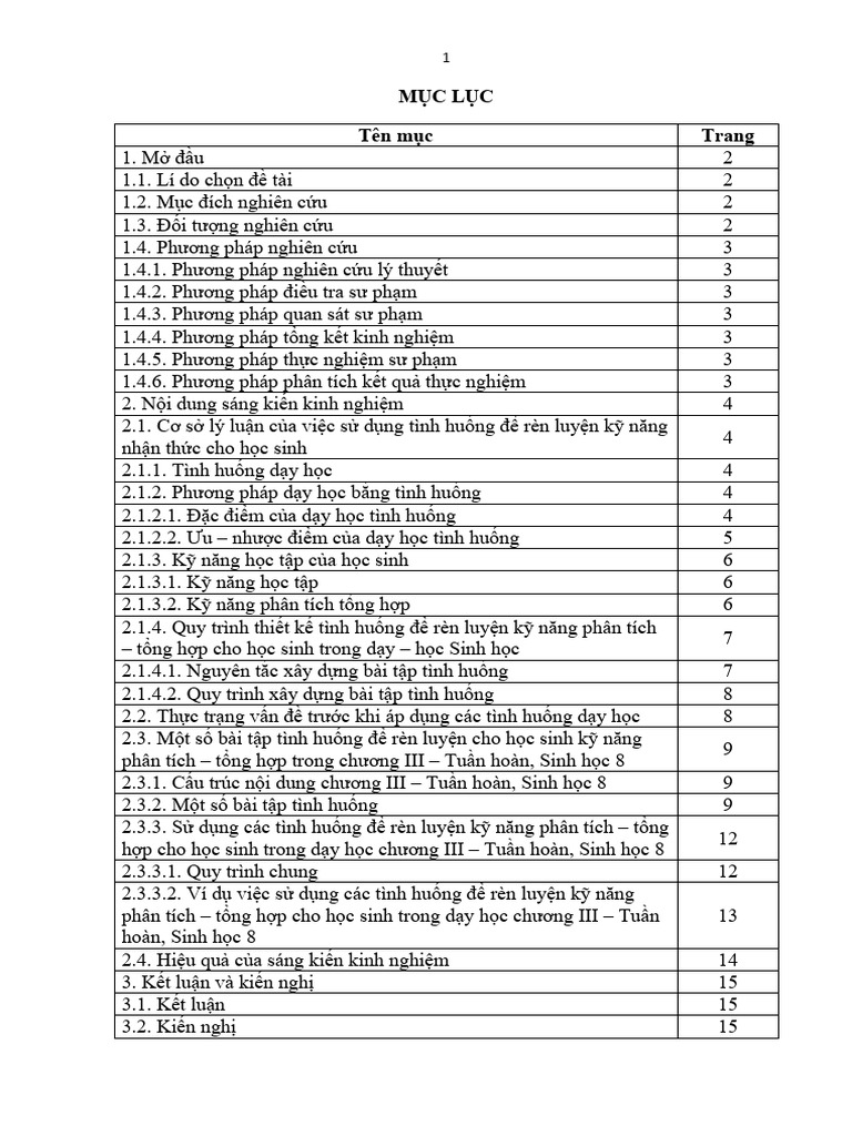 SKKN- THIẾT KẾ BÀI TẬP TÌNH HUỐNG- HẰNG CAO HỌC | PDF