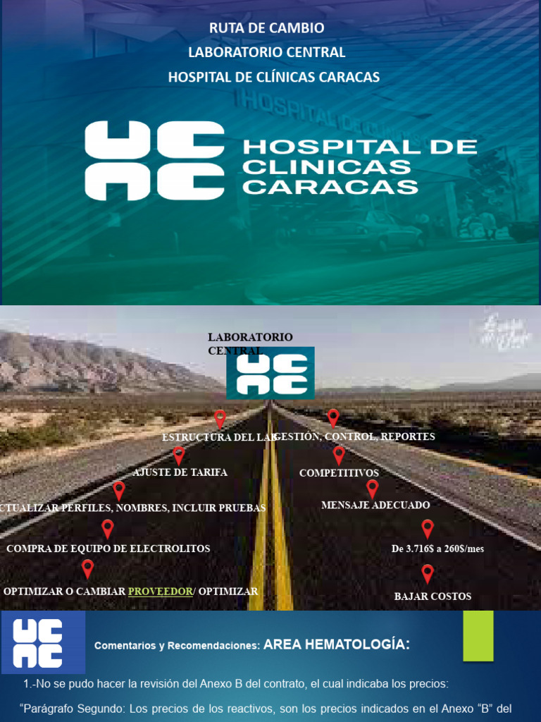 Ruta de Trabajo Optimización Laboratorio Central Del Hcc. Fase I | PDF | Economias