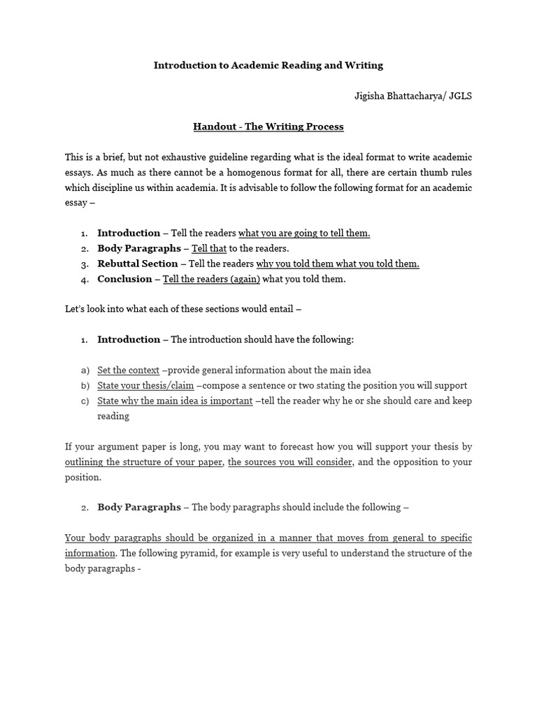 Handout Writing (1) | PDF | Judgment (Law) | Argument