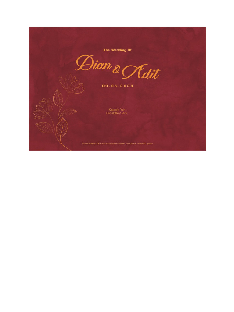 Undangan Soft File | PDF