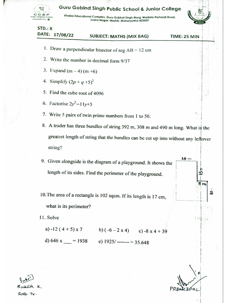 Mix Bag STD X. | PDF