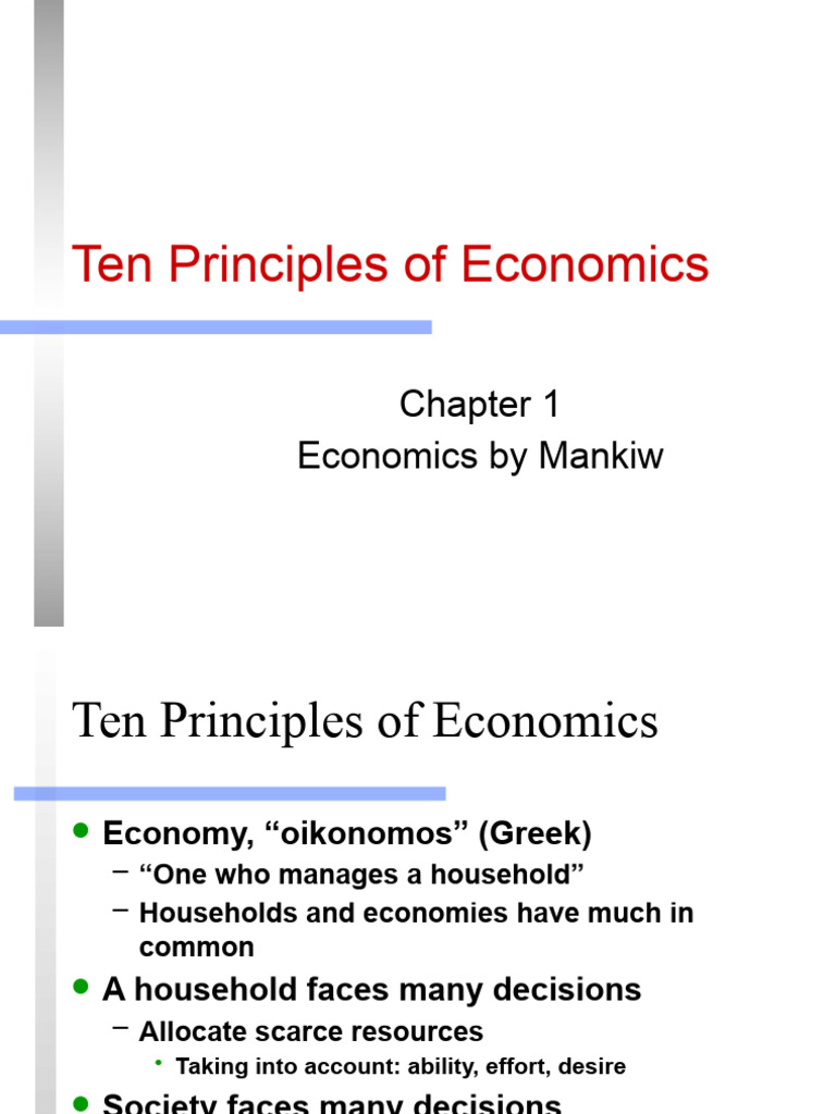 Chapter 1_Ten Principles of Economics (1) | PDF | Economics | Market ...