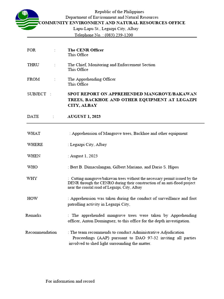 Apprehension Receipt | PDF