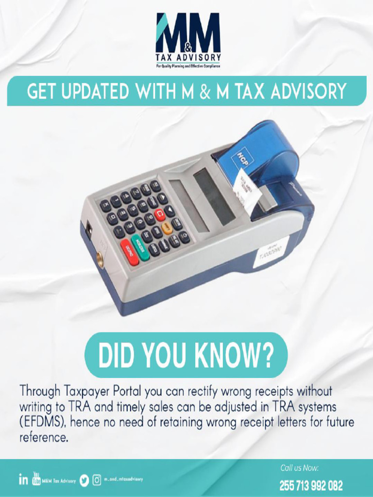 Efdm Taxpayer Portal | PDF