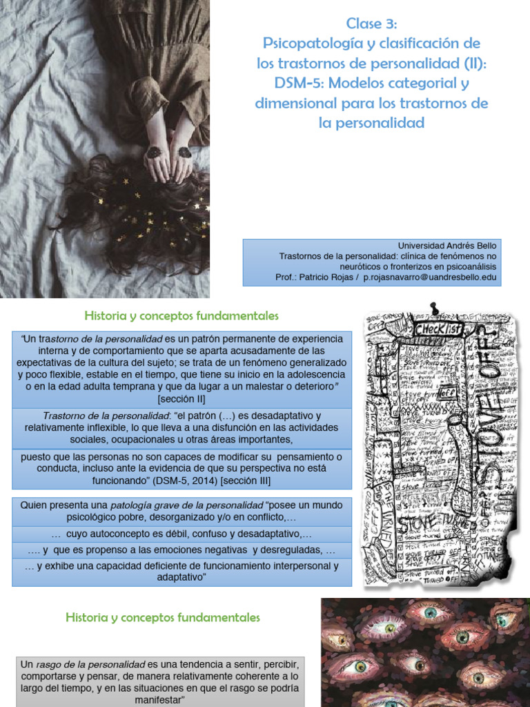 Clase 3 - DSM 5 - Modelos categorial y dimensional para los TdP | PDF ...