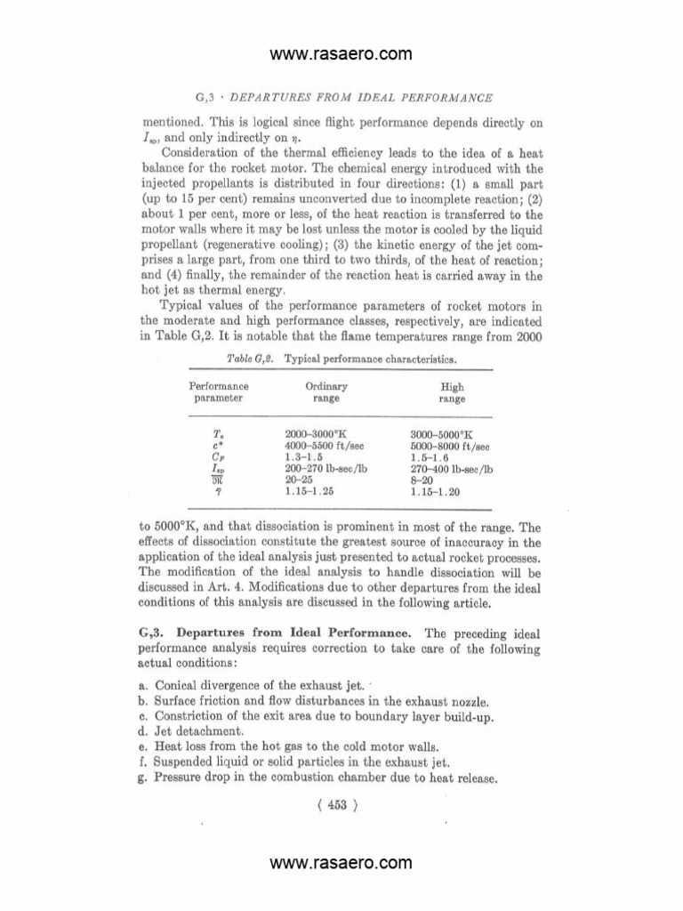 Perf Analysis of The Ideal Rocket Motor - Part 2 | PDF | Rocket Engine ...