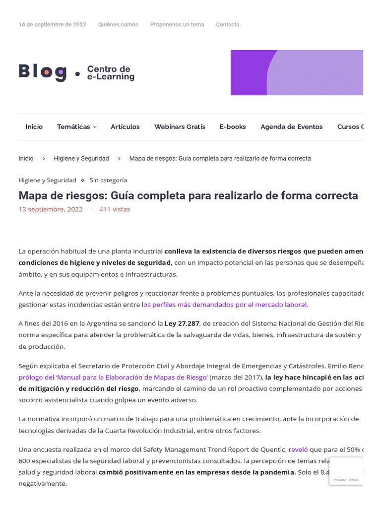 Mapa de Riesgos - Guía Completa para Realizarlo de Forma Correcta - Blog Centro de E-Learning ...