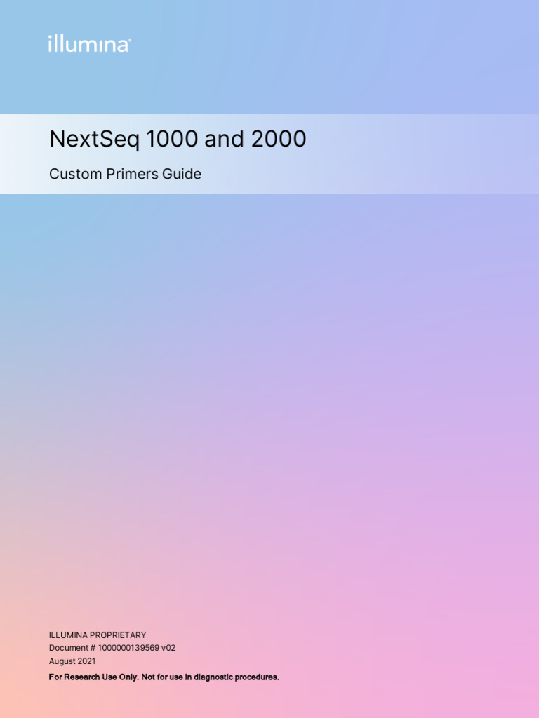 Nextseq 1000 2000 Custom Primers 1000000139569 02 | PDF | Trademark ...