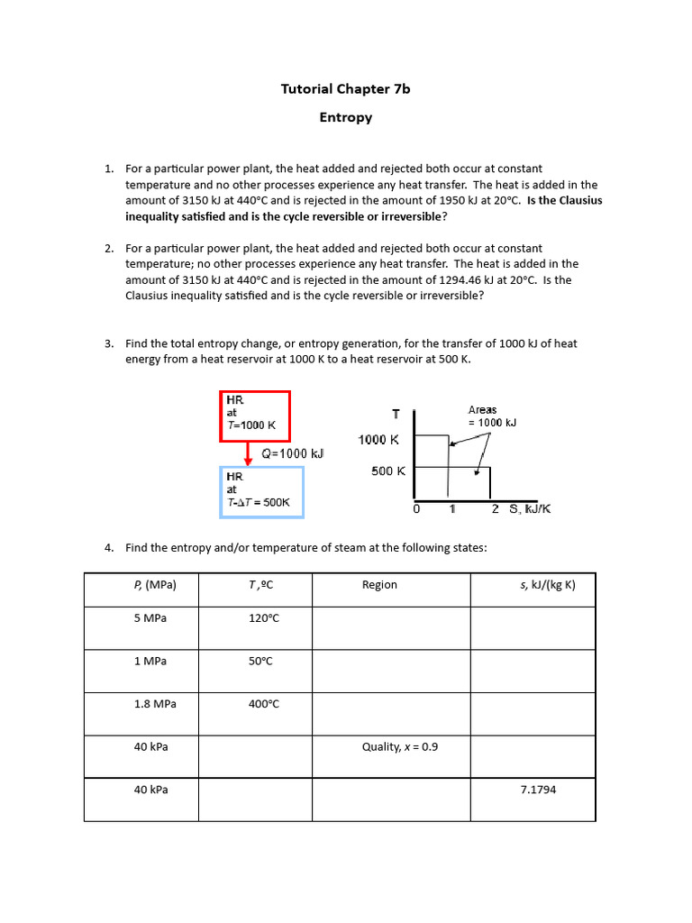 THERMODYNAMICS Tutorialchapter7b | PDF | Technology & Engineering