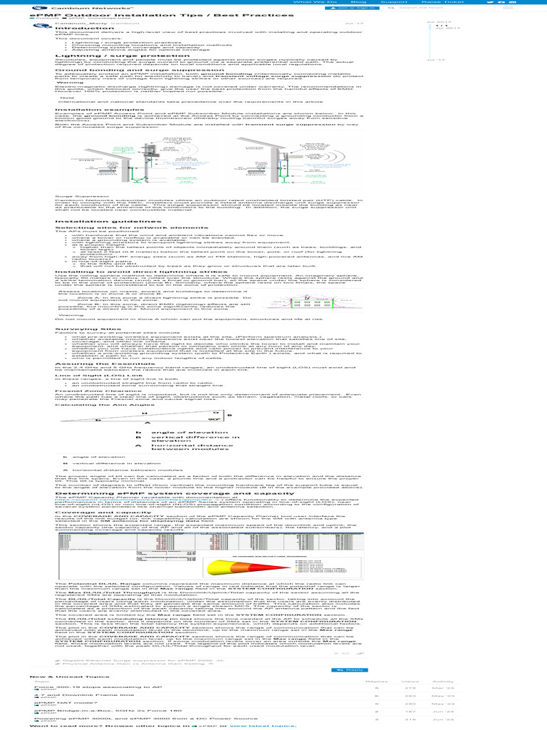ePMP Outdoor Installation Tips: Best Practices | PDF | Radio ...