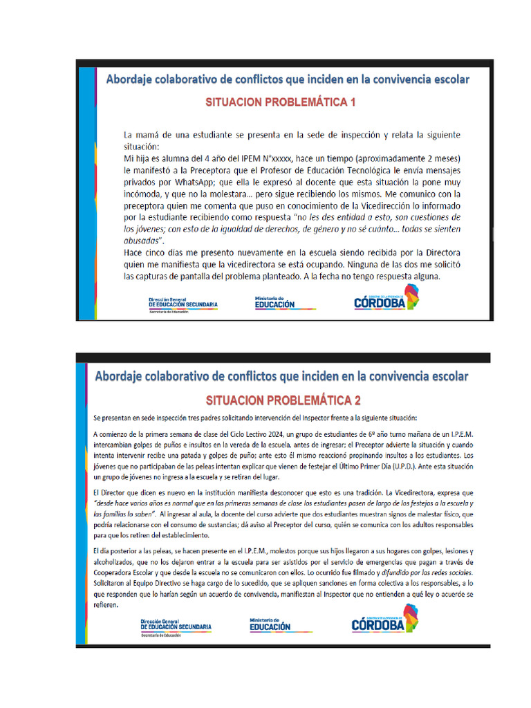 Situaciones problematicas_ AEC | PDF