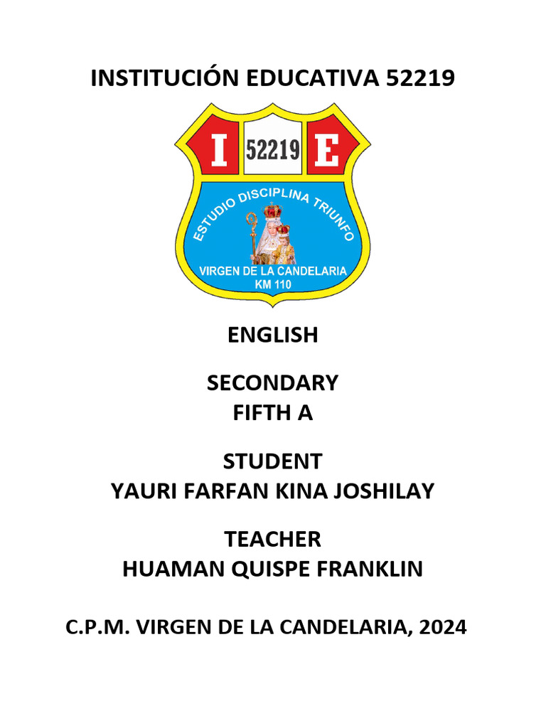 Caratula ENGLISH Con Escudo 52219 | PDF