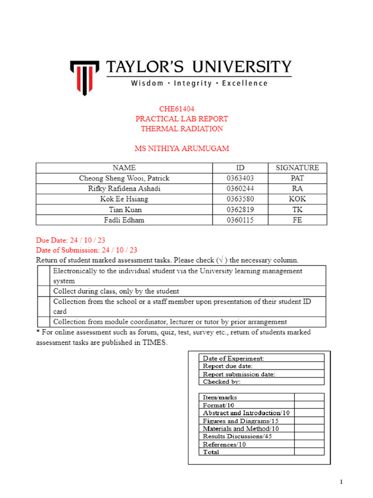 Thermal Radiation Lab Report PDF | PDF | Continuum Mechanics ...