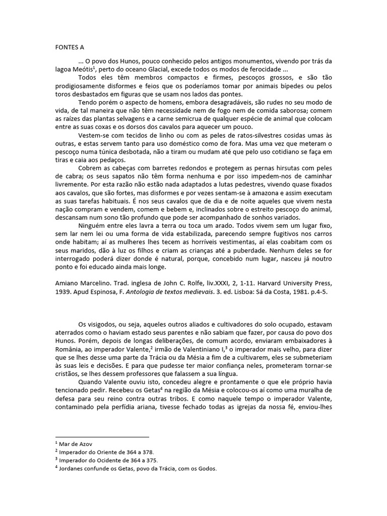 Análise documental - 1 ano - 2 tri (2024) | PDF | Maomé | Justiniano I