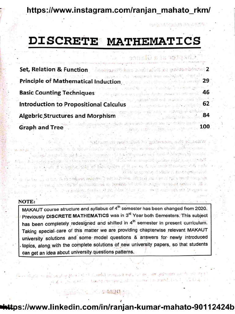 Discrete Maths | PDF