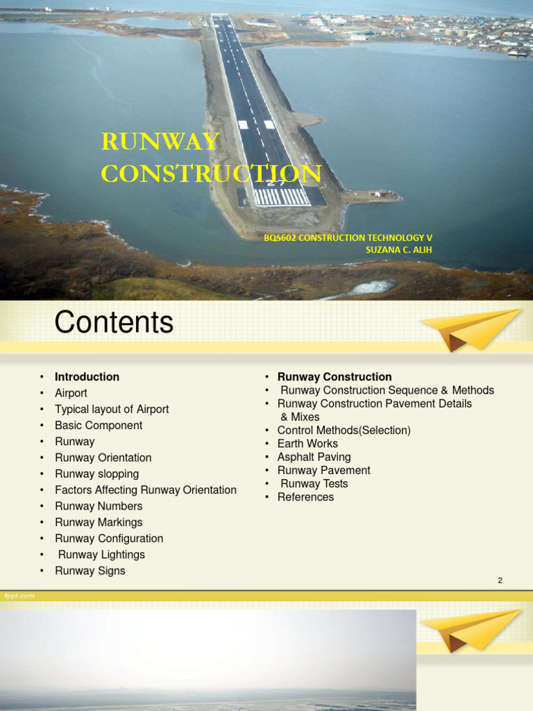 BQS602 L6 Runway Construction | PDF | Runway | Airport