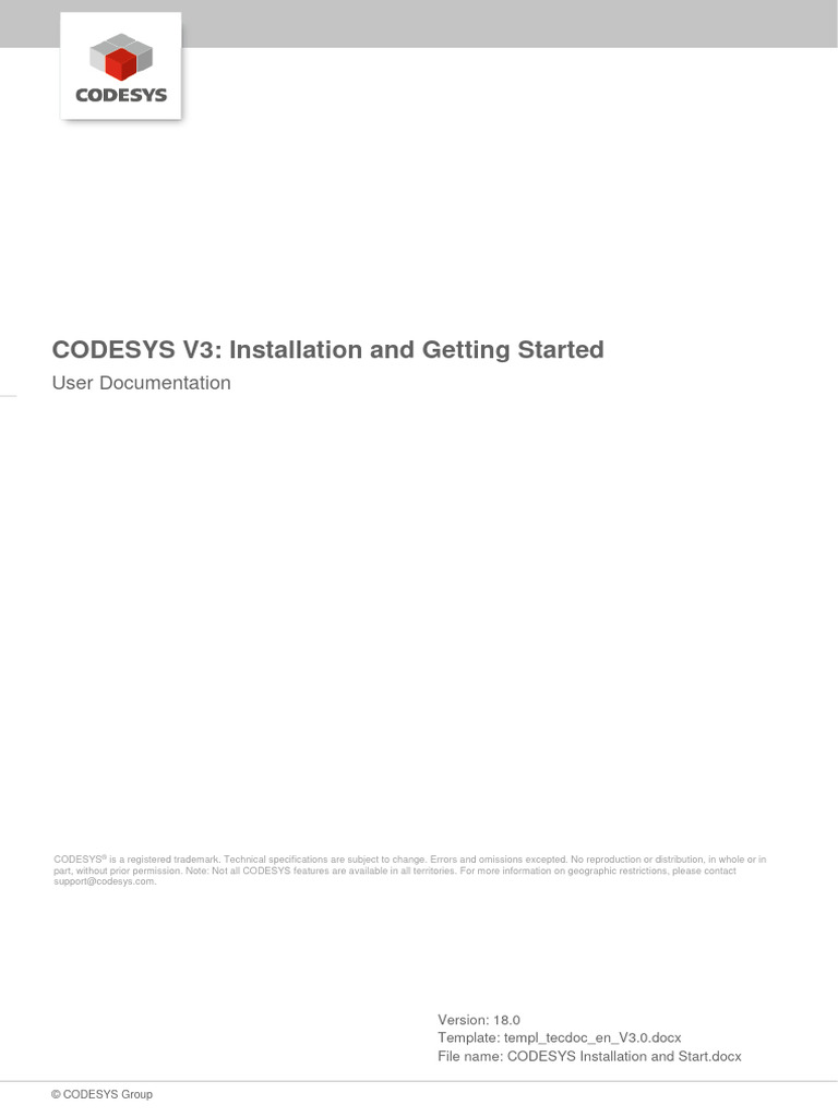 CODESYS Installation and Start-1 | PDF | Programmable Logic Controller | Menu (Computing)