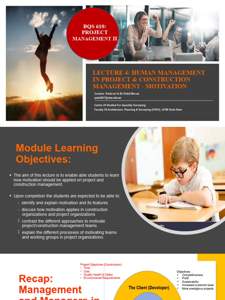 Lecture 4 - Motivation | PDF | Motivation | Motivational