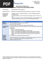 Knee TKR Protocol BWH | PDF | Analgesic | Anatomical Terms Of Motion
