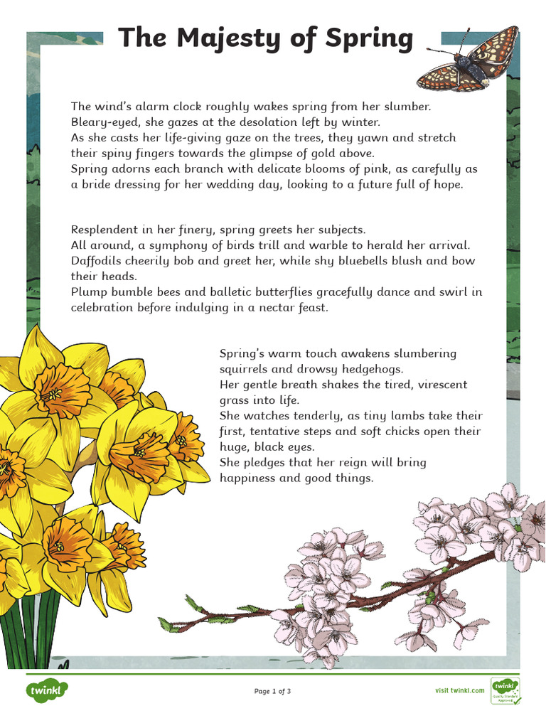 Spring Reading Comprehension TWINKL | PDF | Language Arts & Discipline