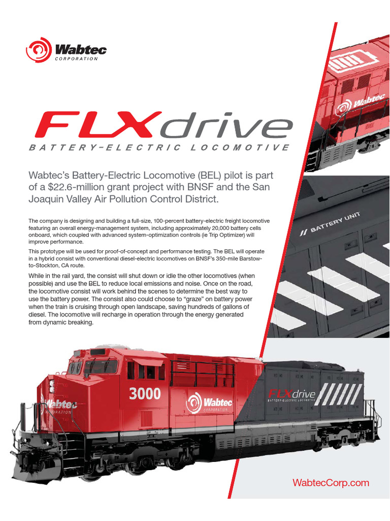 FLX Drive Fact Sheet | PDF | Locomotives | Exhaust Gas