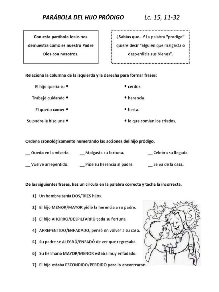 Ficha El Hijo Pródigo | PDF