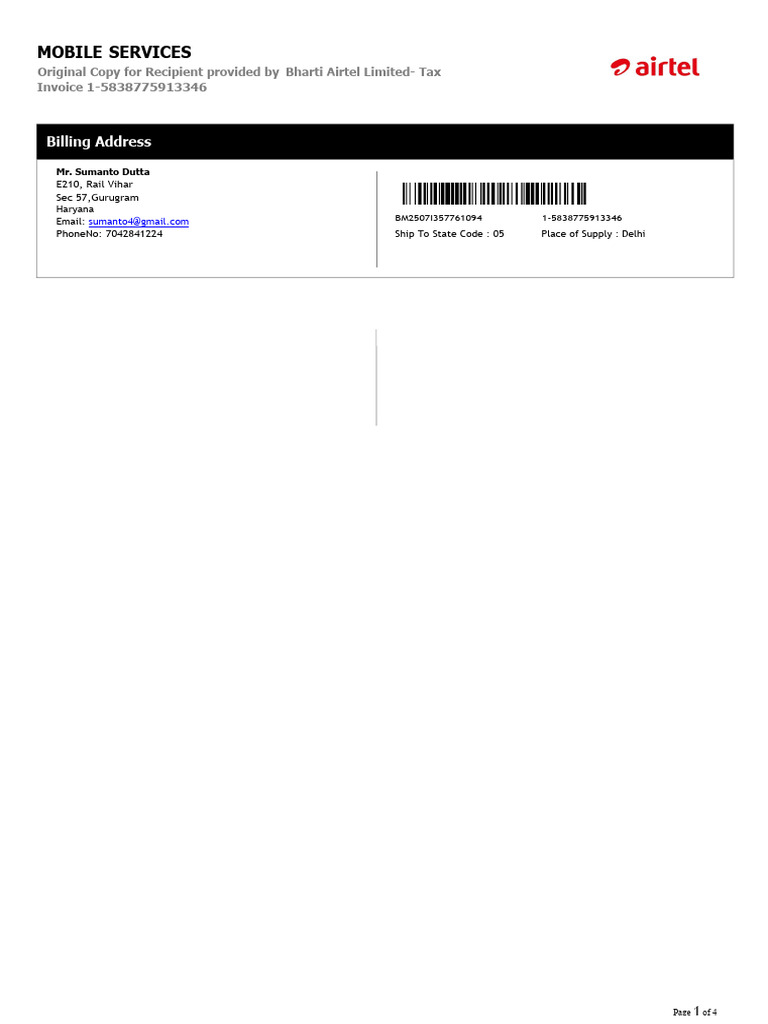 Dummy Bill-Edit 2-Final | PDF | Payments | Taxes