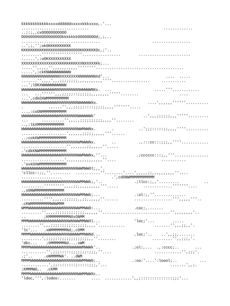 ASCII Art Enthusiasts Guide | PDF