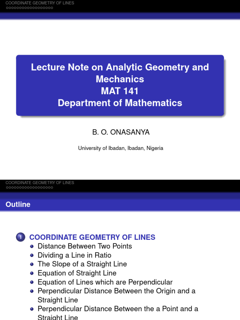MAT 141 circle geo | Download Free PDF | Line (Geometry) | Slope