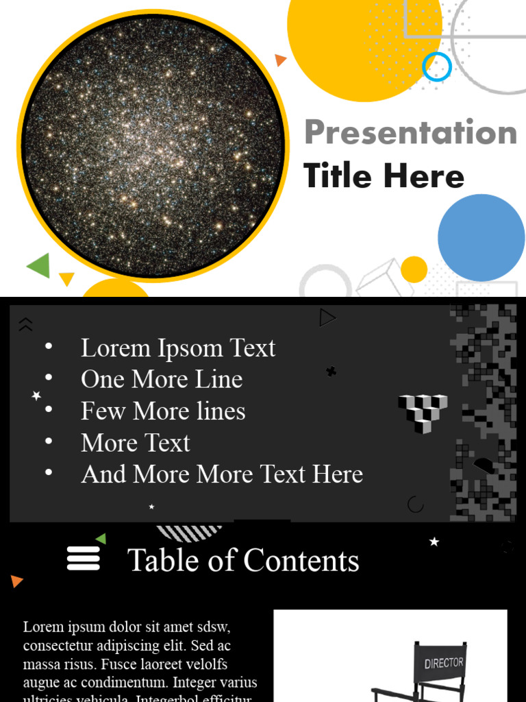 Star-Themed Presentation Template | PDF