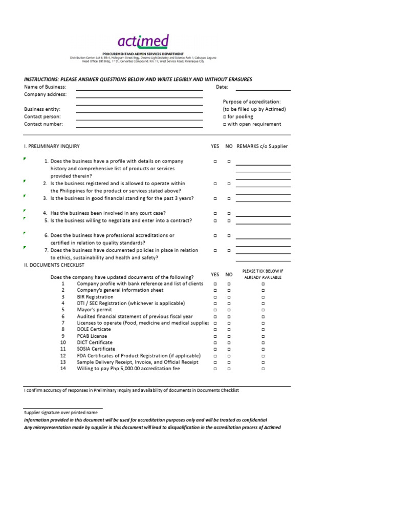 Prequalification Questionnaire | PDF | Finance & Money Management Prequalification Questionnaire | PDF | Finance & Money Management