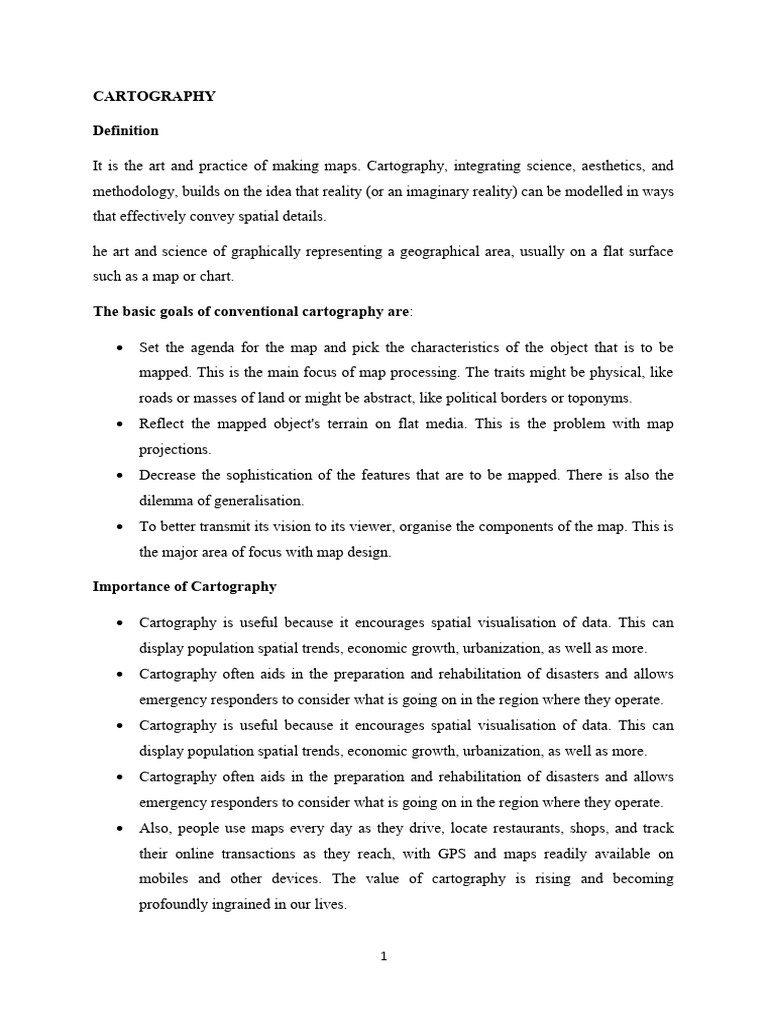 CARTOGRAPHY | PDF | Map | Cartography