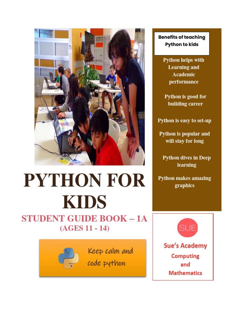 Python For Kids (Level1-Level 2) - 1st Week | PDF | Shell (Computing) | Python (Programming ...
