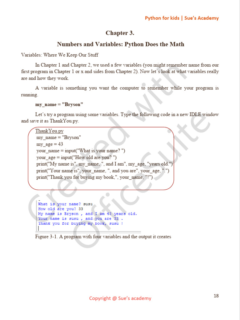 Python for Kids (Level1-Level 2)-2nd Week | PDF | Python (Programming Language) | String ...