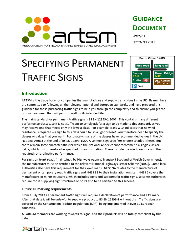 Specifying-Road-Traffic-Signs-Guidance | Download Free PDF | Fiberglass ...