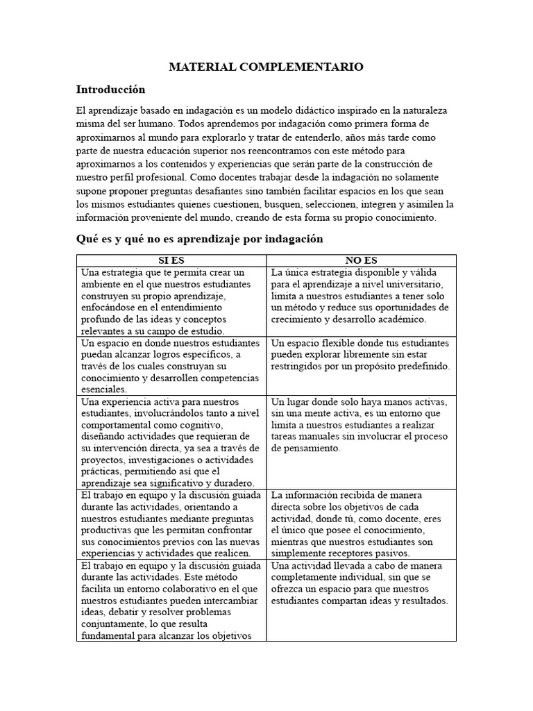 Material Complementario Abi | PDF | Evaluación | Aprendizaje