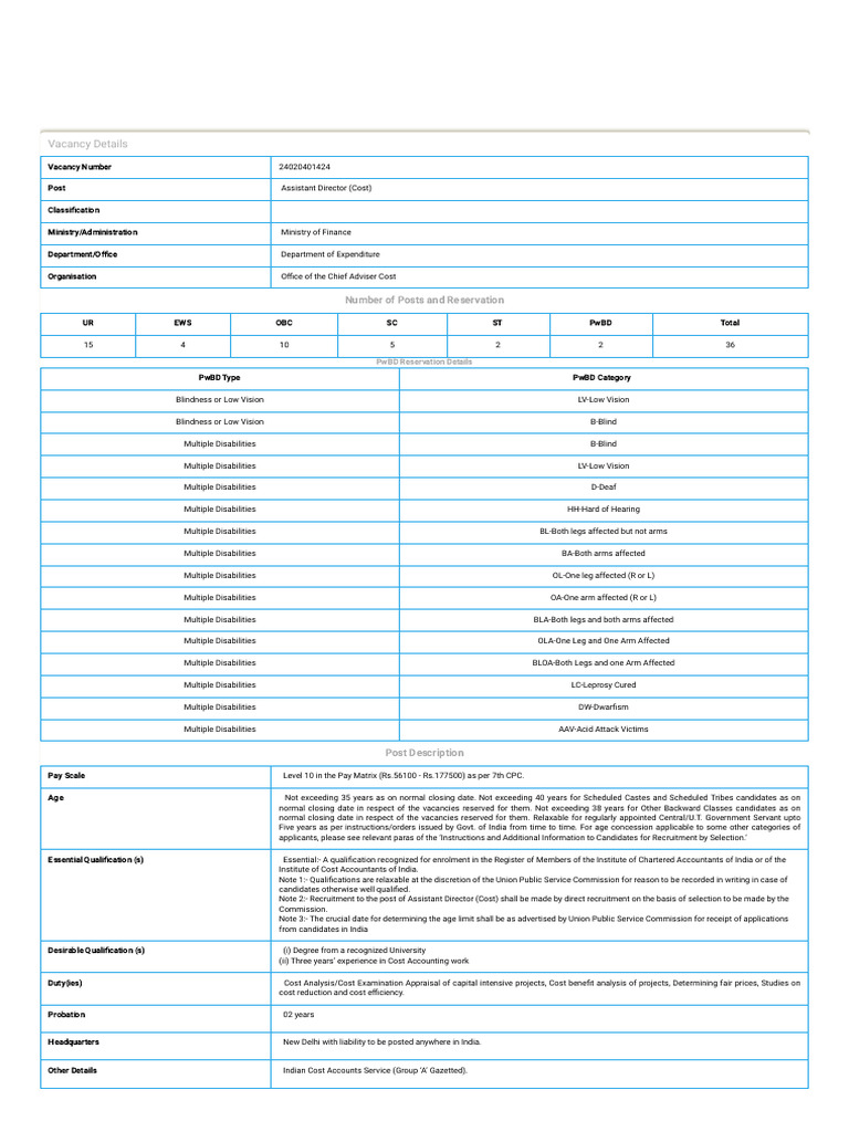 ONLINE RECRUITMENT APPLICATION (ORA) Vacancy Notice | PDF | Government ...