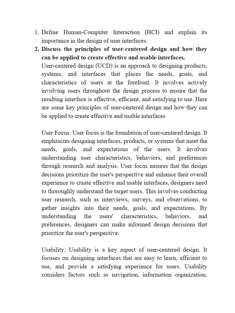 All HCI | PDF | Usability | Graphical User Interfaces