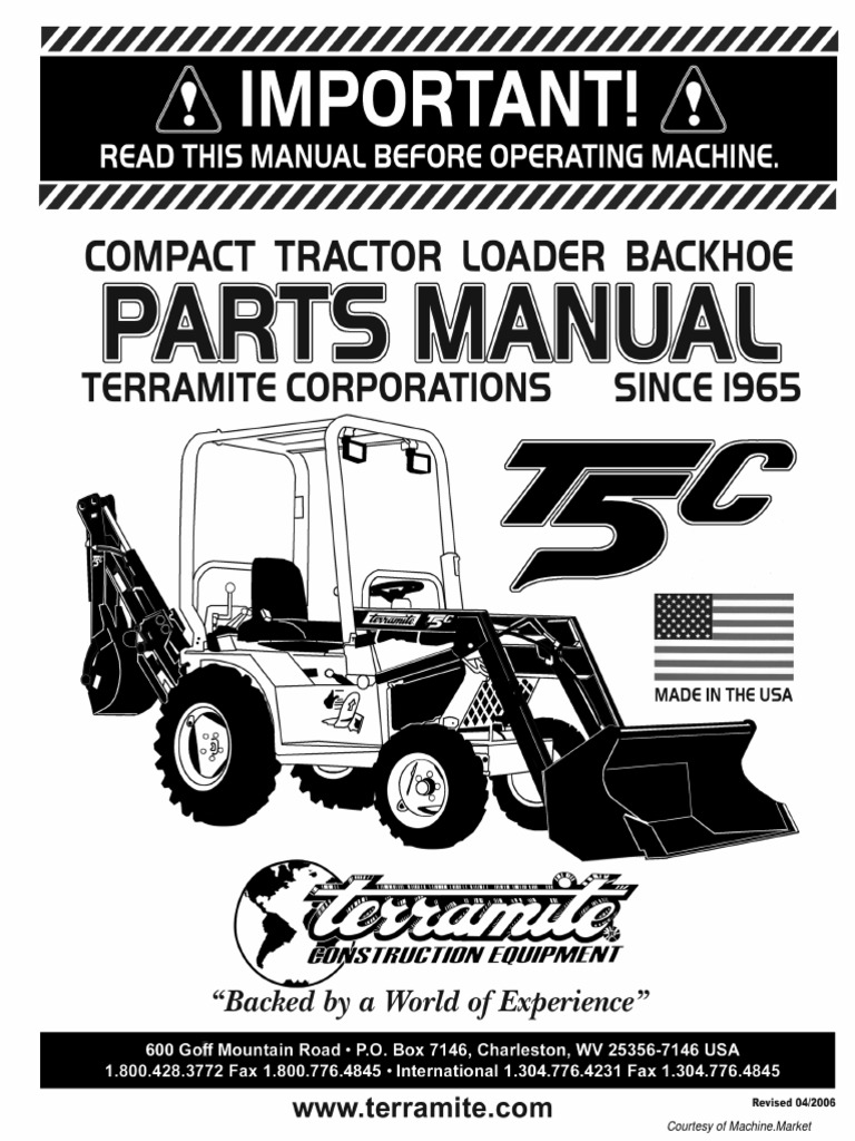 Manual Terramite-T5c | PDF | Axle | Loader (Equipment)