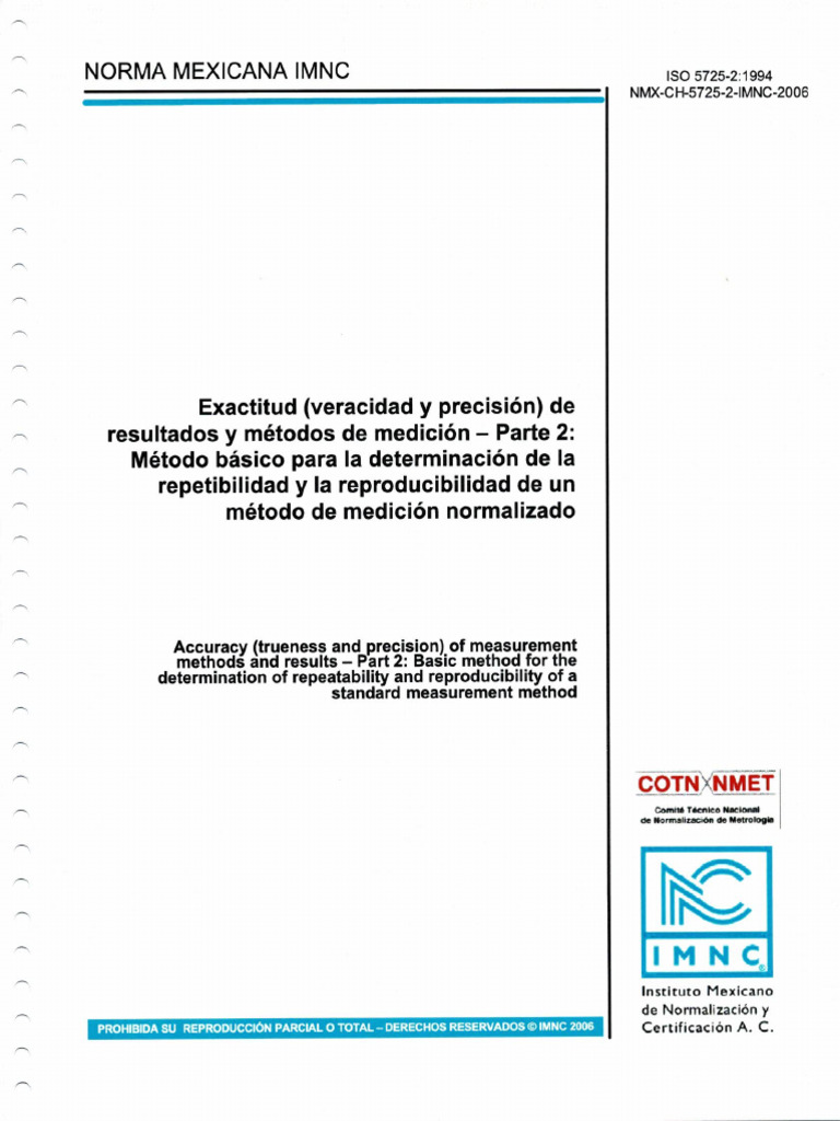 De-13 Nmx-Ch-5725-2-Imnc-2006 | PDF