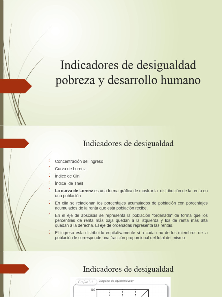 Indicadores de desigualdad pobreza y desarrollo humano | Descargar gratis PDF | Desigualdad ...