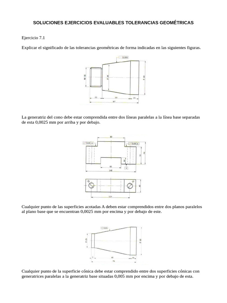 Soluciones Ejercicios de Tolerancias Geométricas | PDF | Geometría | Geometria clasica
