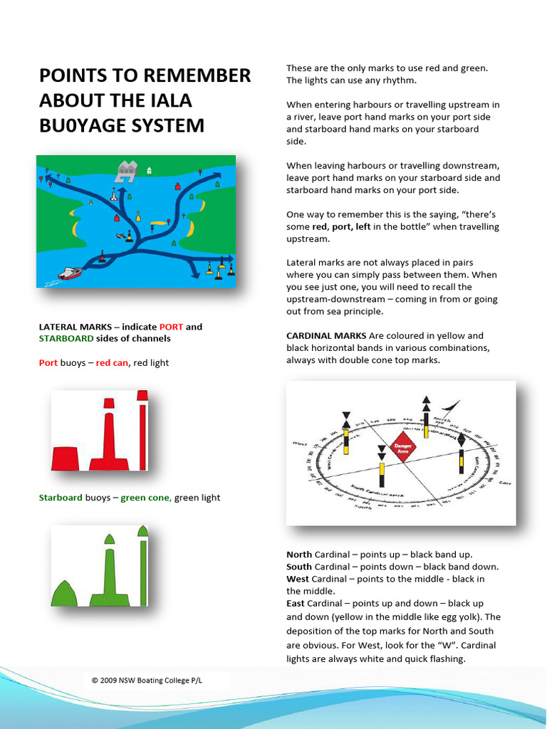 Points To Remember About The Iala Bu0yage System | PDF