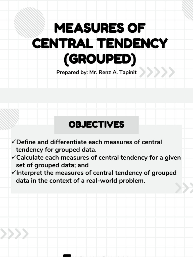 03 Measures of Central Tendency | PDF | Mean | Statistical Theory