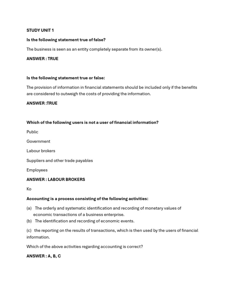 Fac Notes | Download Free PDF | Debits And Credits | Equity (Finance)