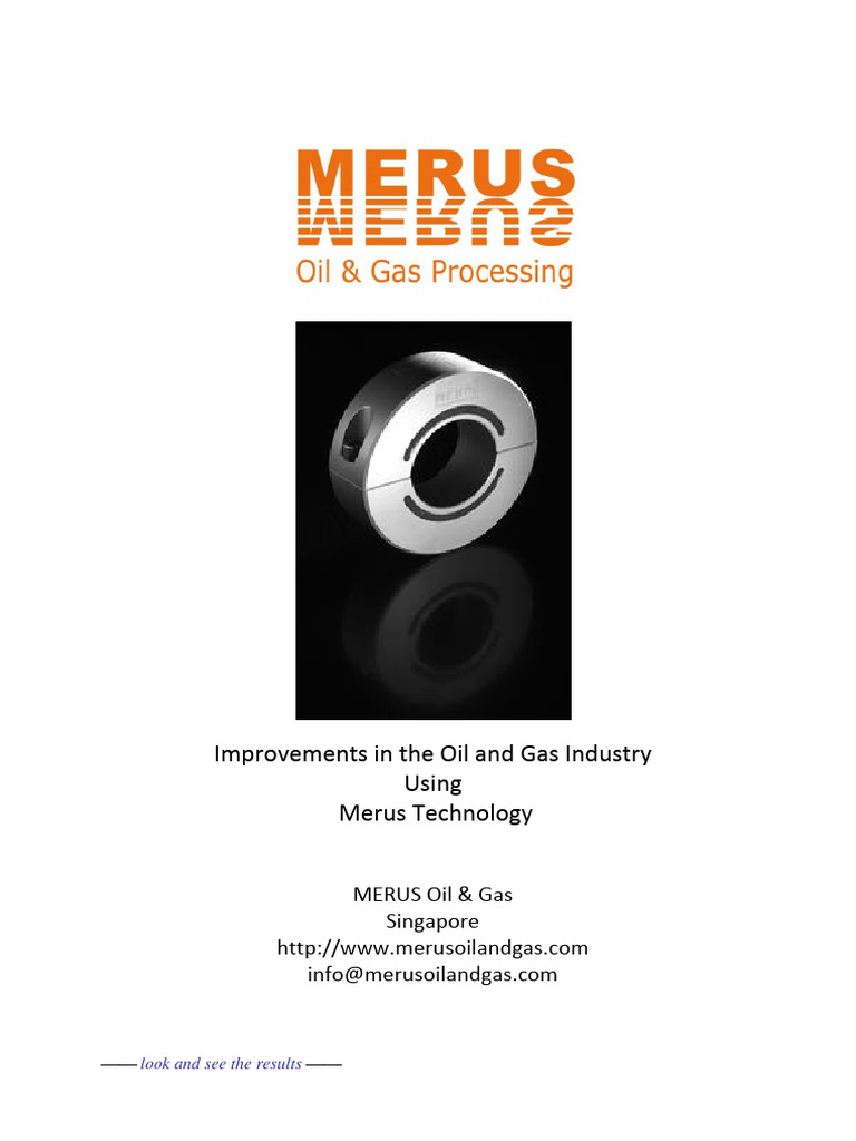 Improvements in O&G Industry Using Merus Technology | PDF | Oil ...