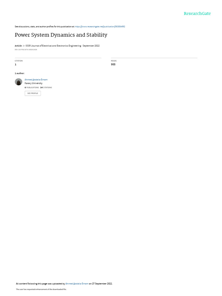 Power System Dynamicsand Stability | PDF | Electric Power Transmission ...