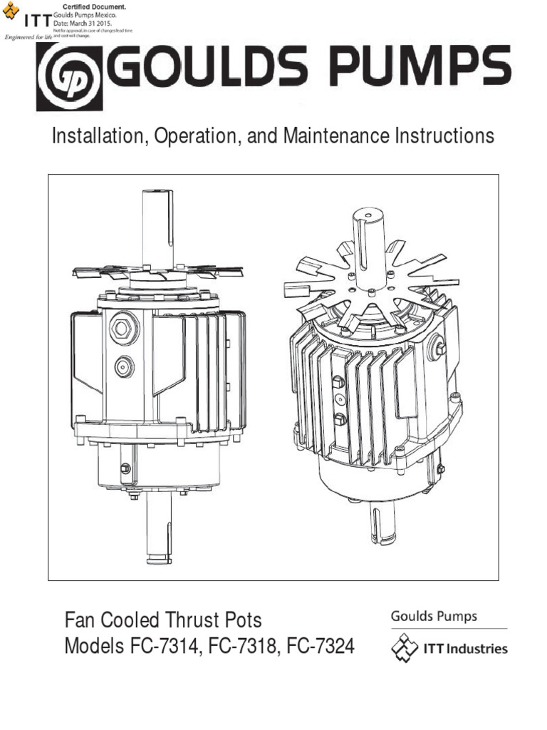 IOM Thrust Post | Download Free PDF | Bearing (Mechanical) | Pump