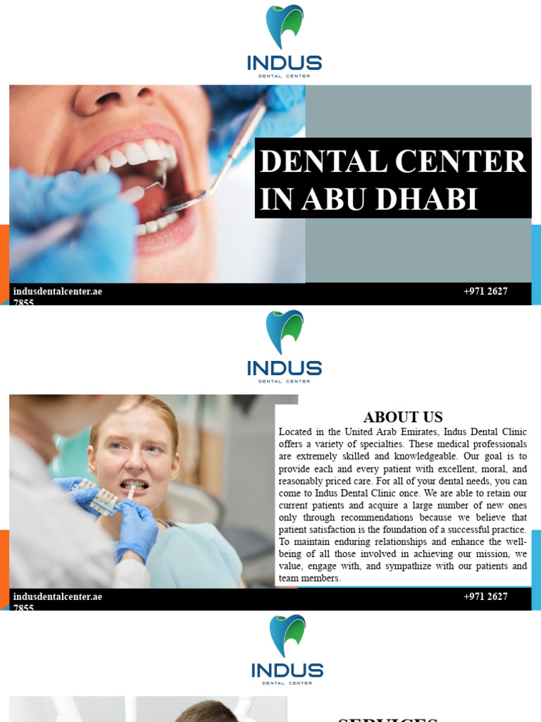Indus Dental Center: Quality Care in Abu Dhabi | PDF | Dentistry ...