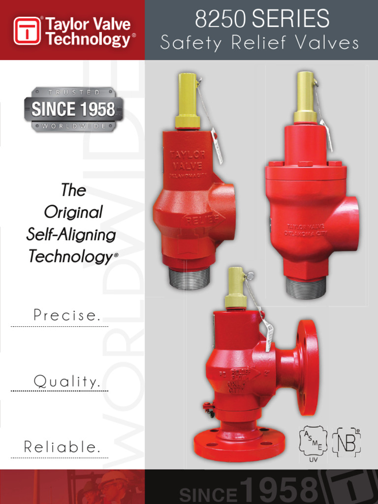 Taylor Valve - Datasheet - Safety Relief Valves - Series 8250 - 1 - 18 ...